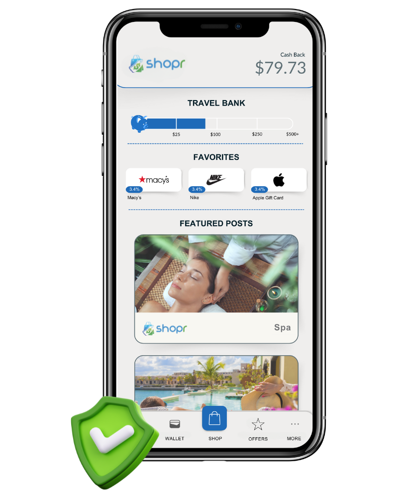 Shopr – Instant Cash Back On Every Day Spending